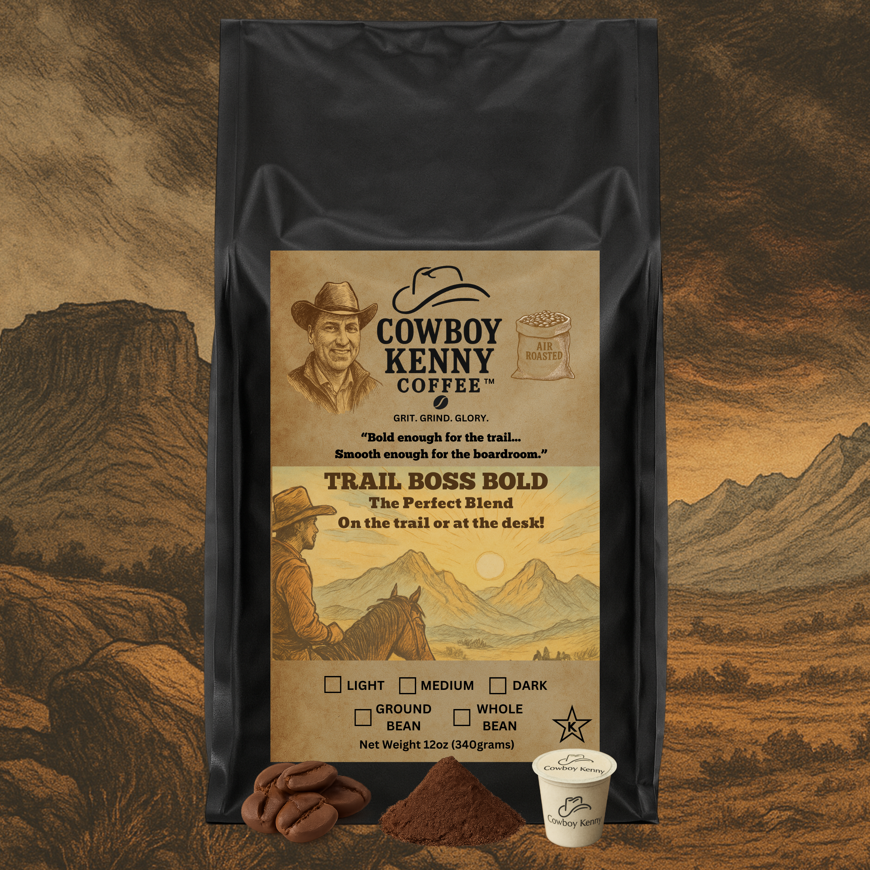 Trail Boss Bold – Cowboy Kenny Coffee